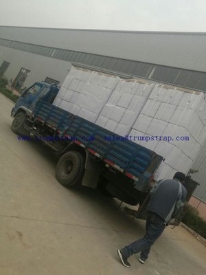 composite strap, cordstrap in transport/logistics packaging, fixing, warehousing etc
