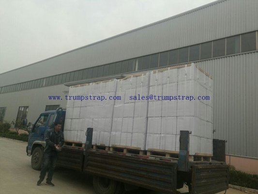 composite strap, cordstrap in transport/logistics packaging, fixing, warehousing etc