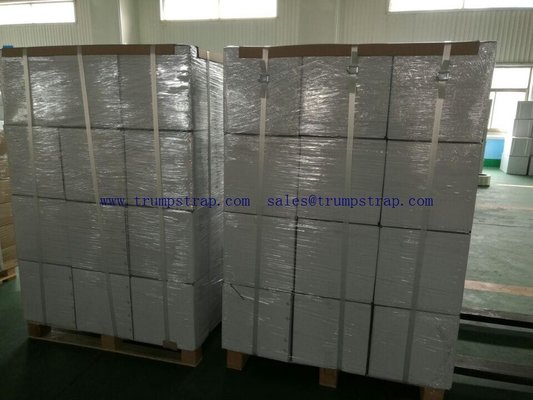 composite strap, composite strap in transport/logistics packaging, fixing, warehousing etc