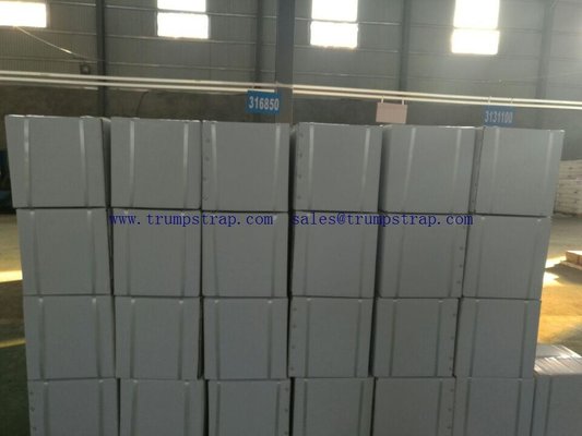 composite strap, composite strap in transport/logistics packaging, fixing, warehousing etc