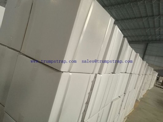 composite strap, composite strap in transport/logistics packaging, fixing, warehousing etc