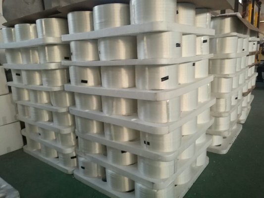composite strap, polyester strap in transport/logistics packaging, fixing, warehousing etc