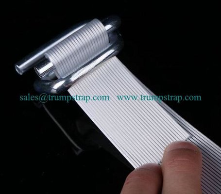 composite strap, wire buckles in transport/logistics packaging, fixing, warehousing etc