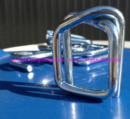 composite strap, wire buckles in transport/logistics packaging, fixing, warehousing etc