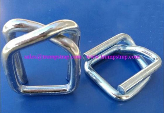 composite strap, wire buckles in transport/logistics packaging, fixing, warehousing etc