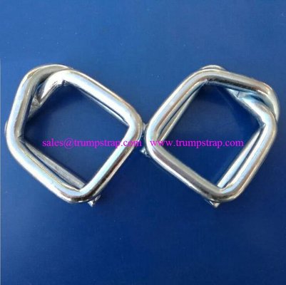 composite strap, wire buckles in transport/logistics packaging, fixing, warehousing etc