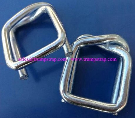 composite strap, wire buckles in transport/logistics packaging, fixing, warehousing etc