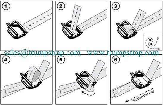 composite strap, lashing belt in transport/logistics packaging, fixing, warehousing etc