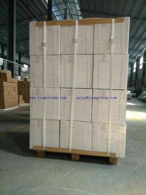 composite strap, cord strap in transport/logistics packaging