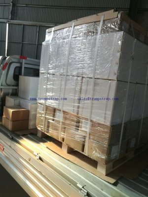 composite strap, cord strap in transport/logistics packaging