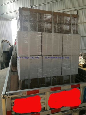 composite strap, cord strap in transport/logistics packaging