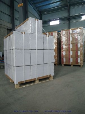 composite strap, cord strap in transport/logistics packaging