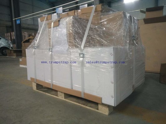 composite strap, wire buckles in transport/logistics packaging