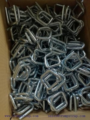 composite strap, wire buckles in transport/logistics packaging