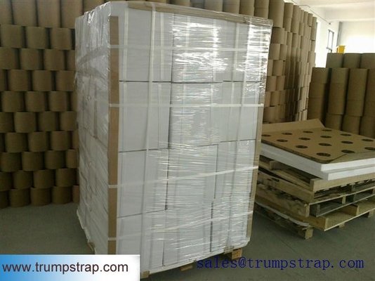 composite strap, cord strapping, woven strap in transport/logistics packaging