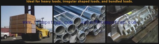composite strap, cord strapping, cordstrap, woven strap in transport/logistics packaging