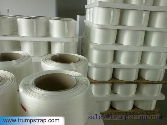 composite strap, cord strapping, cordstrap, woven strap in transport/logistics packaging