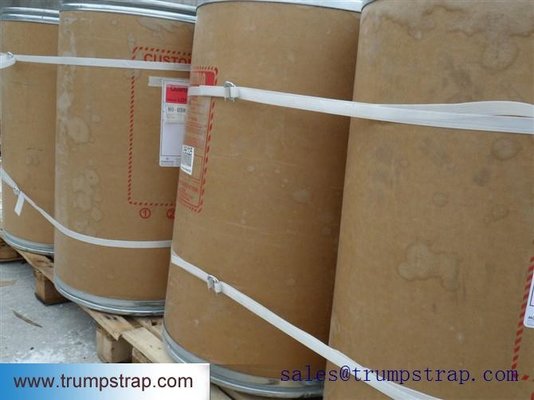 composite strap, cord strapping, cordstrap, cord lash, woven strap in transport/logistics packaging