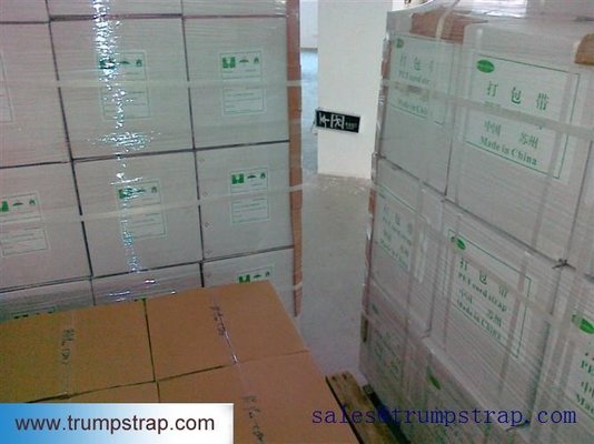 composite strap, cord strapping, cordstrap, cord lash, woven strap in transport/logistics packaging