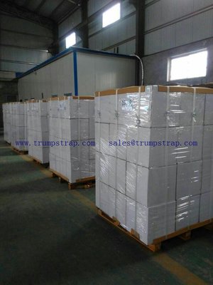 composite strap, polyester strap, cordstrap, lash webbing, dunnage bag, FIBC,woven strap in transport/logistics package