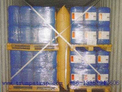 composite strap, polyester strap, cordstrap, lash webbing, dunnage bag, FIBC,woven strap in transport/logistics package