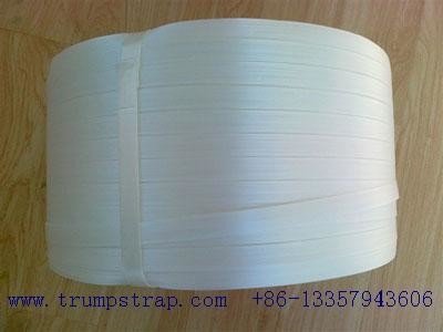 composite strap, polyester strap, cordstrap, lash webbing, dunnage bag, FIBC,woven strap in transport/logistics package