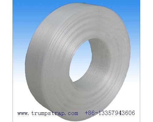 composite strap, polyester strap, cordstrap, lash webbing, dunnage bag, FIBC,woven strap in transport/logistics package