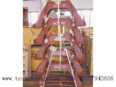 composite strap, polyester strap, cordstrap, lash webbing, dunnage bag, FIBC,woven strap in transport/logistics package