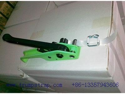 composite strap, polyester strap, cordstrap, lash webbing, dunnage bag, FIBC,woven strap in transport/logistics package