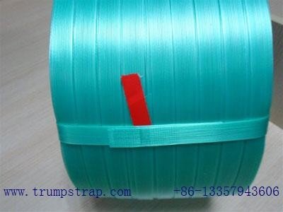 composite strap, polyester strap, cordstrap, lash webbing, dunnage bag, FIBC,woven strap in transport/logistics package