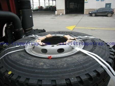composite strap, cord lash, cordstrap, lash webbing, dunnage bag, FIBC,woven strap in transport/logistics package