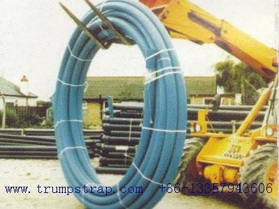 composite strap, cord lash, cordstrap, lash webbing, dunnage bag, FIBC,woven strap in transport/logistics package
