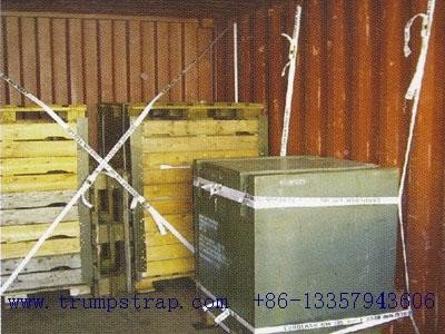 composite strap, cord lash, cordstrap, lash webbing, dunnage bag, FIBC,woven strap in transport/logistics package