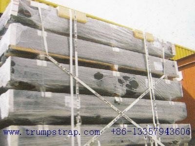 composite strap, cord lash, cordstrap, lash webbing, dunnage bag, FIBC,woven strap in transport/logistics package