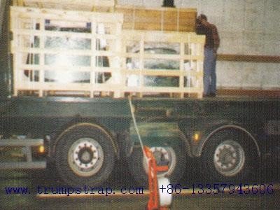 composite strap, cord lash, cordstrap, lash webbing, dunnage bag, FIBC,woven strap in transport/logistics package