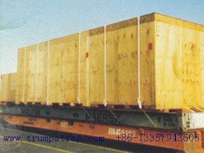 composite strap, cord lash, cordstrap, lash webbing, dunnage bag, FIBC,woven strap in transport/logistics package