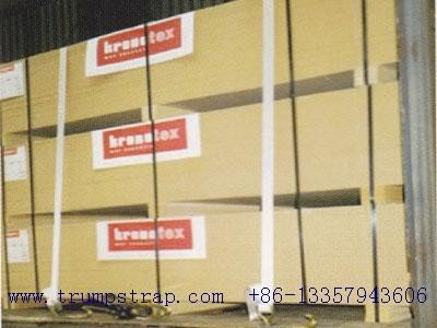 composite strap, cord lash, cordstrap, lash webbing, dunnage bag, FIBC,woven strap in transport/logistics package