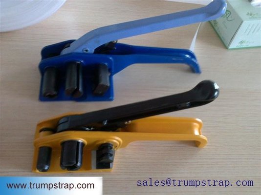 tensioner, wrapping/packaging machine, packing tool, strapping tool, manual sealer for cordstraps, PET straps, PP straps