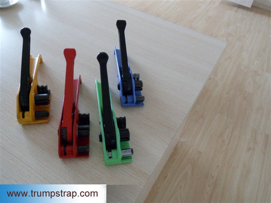 tensioner, wrapping/packaging machine, packing tool, strapping tool, manual sealer for cordstraps, PET straps, PP straps