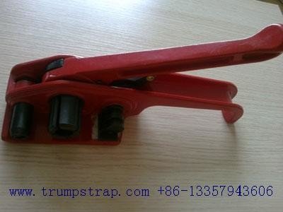 tensioner, wrapping/packaging machine, packing tool, strapping tool, manual sealer for cordstraps, PET straps, PP straps