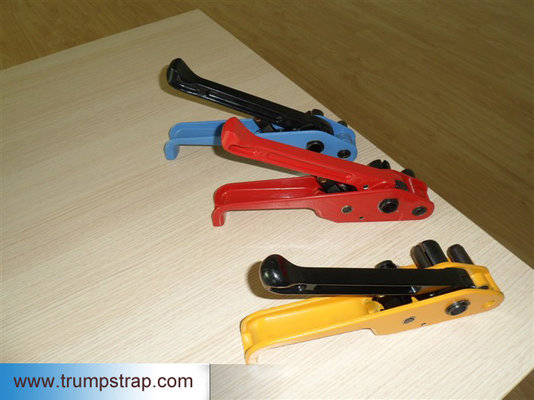 tensioner, wrapping/packaging machine, packing tool, strapping tool, manual sealer for cordstraps, PET straps, PP straps