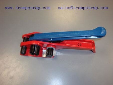 tensioner, wrapping/packaging machine, packing tool, strapping tool, manual sealer for cordstraps, PET straps, PP straps