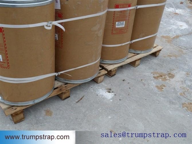 composite strap, cord strapping, cordstrap, cord lash, woven strap in transport/logistics packaging