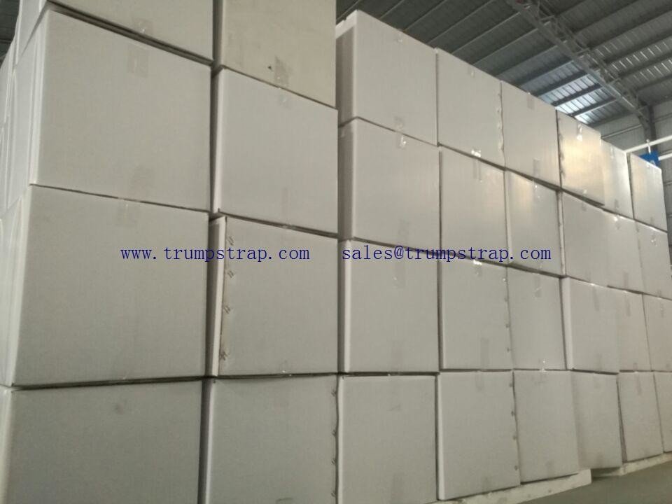 composite strap, polyester strap, cordstrap, lash webbing, dunnage bag, FIBC,woven strap in transport/logistics package