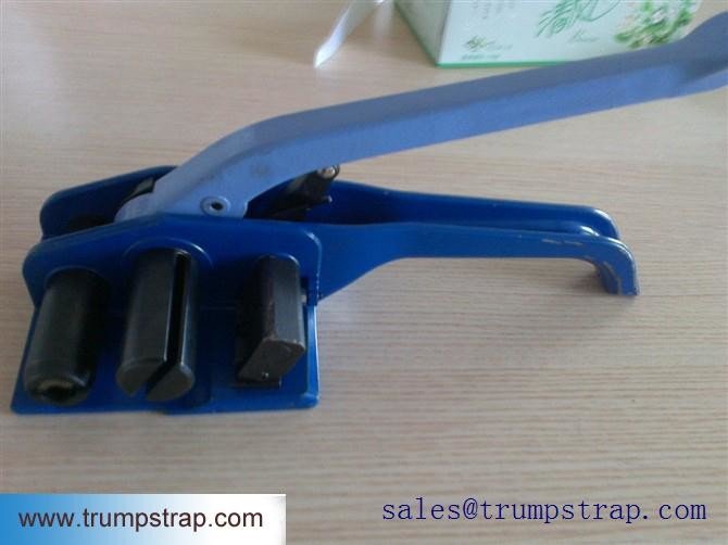 tensioner, wrapping/packaging machine, packing tool, strapping tool, manual sealer for cordstraps, PET straps, PP straps