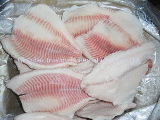 Frozen tilapia fillets skinless co-treated