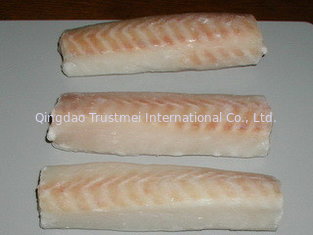 Frozen Alaska Pollock loins IQF skinless PBO (Theragra chalcogramma)
