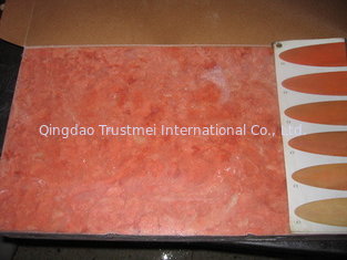 Frozen chum salmon scrapemeat block