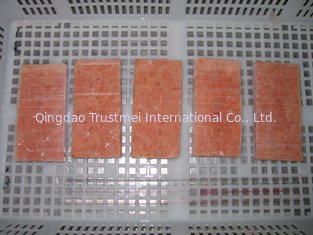 Frozen pink salmon block portions color P2+