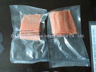 Frozen Pink salmon portion skin-on IVP color P2+, 13+
